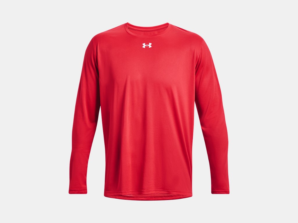 Under Armour Team Tech Long Sleeve Tee Soccer 1376843-600 Red