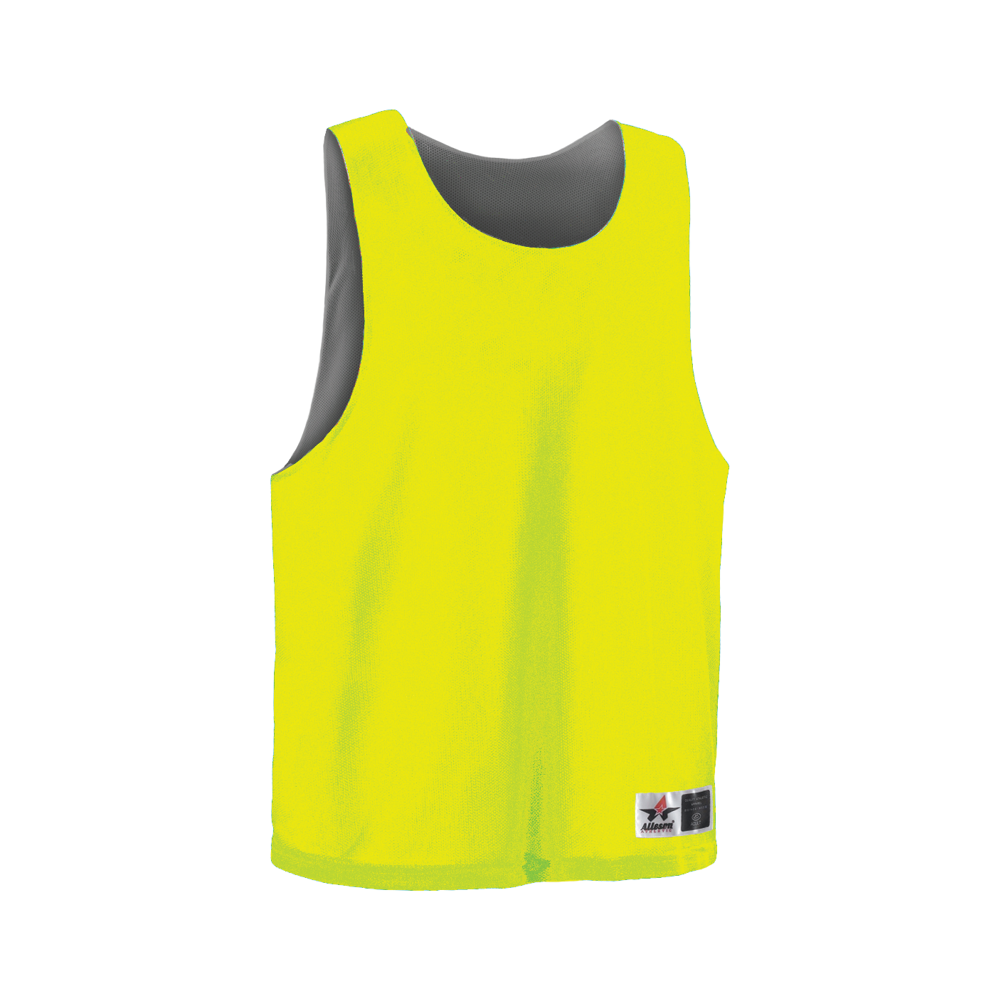 Badger Youth Reversible Pinnie - Safety Yellow/Graphite
